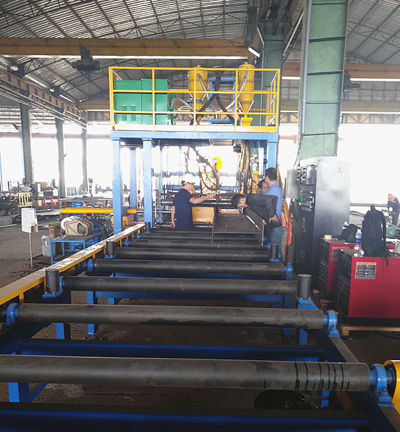 WSHJ-1500 H Beam Welder Horizontal 5 - 16mm Web Automatic Beam Welding ...