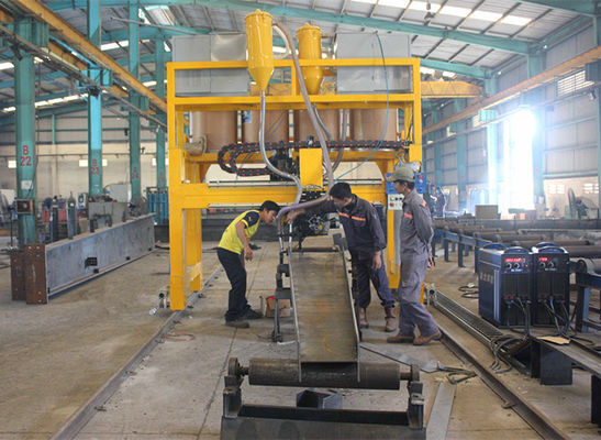 LMHJ-1500 H Beam Welder 200 - 600mm Flange Horizontal Welding Machine ...